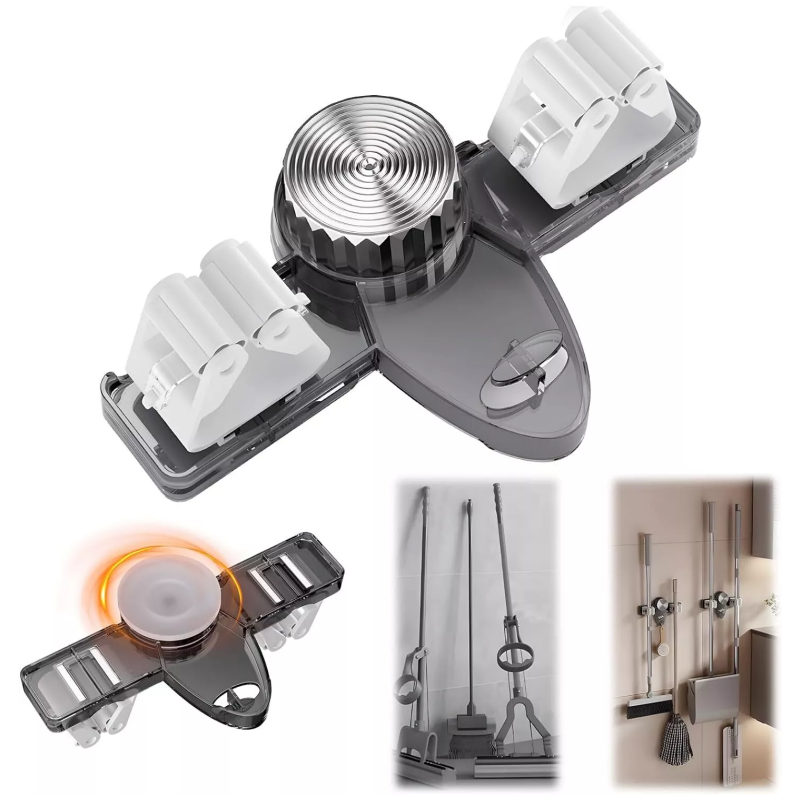 Zelfklevende Wandhouder voor Dweil en Bezem – foxhoss